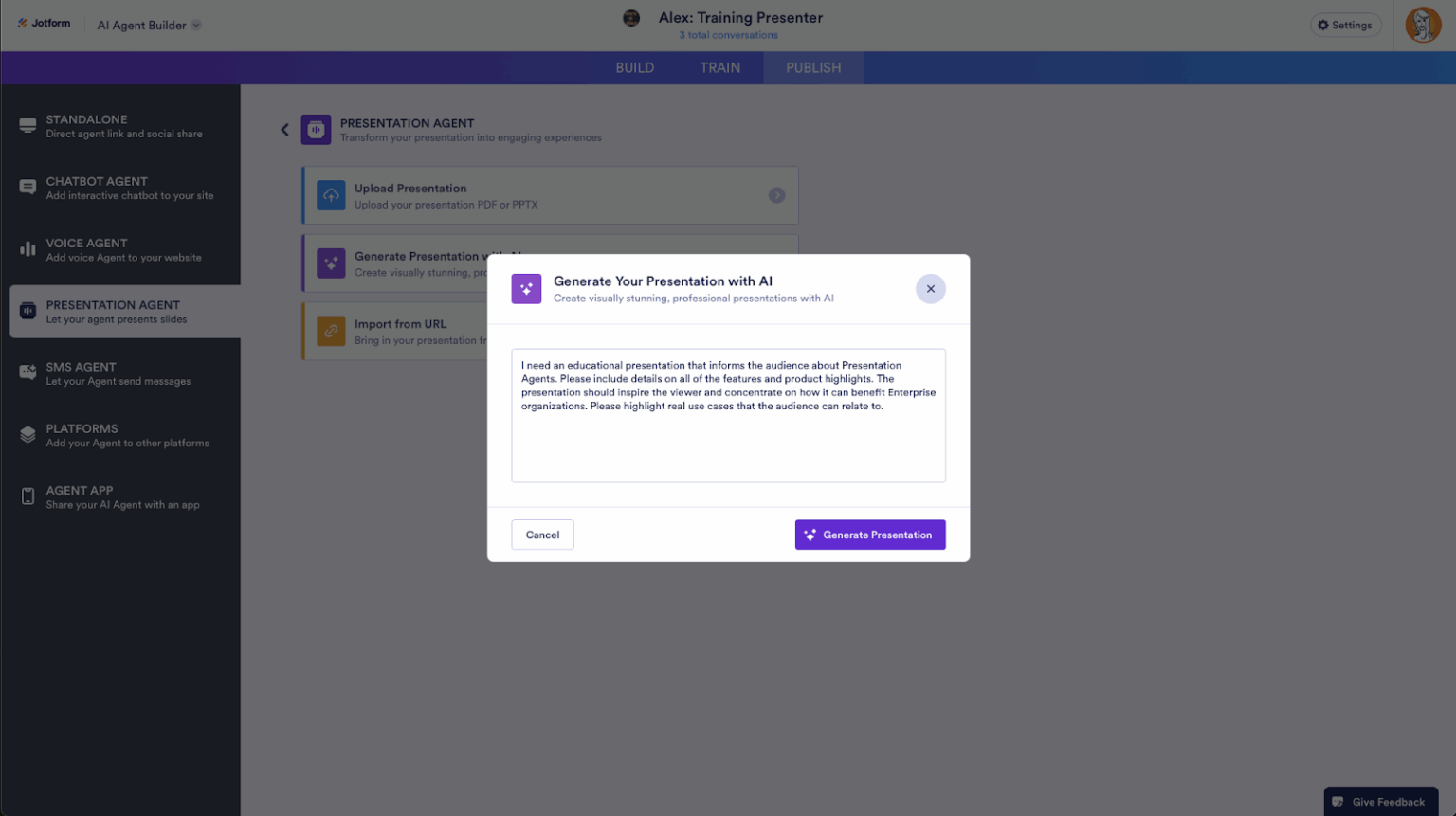 Announcing Presentation Agents for Jotform Enterprise | The Jotform Blog