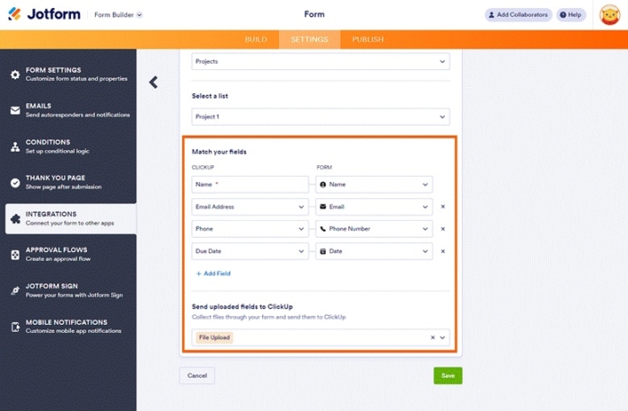 How to integrate Google Forms with ClickUp | The Jotform Blog