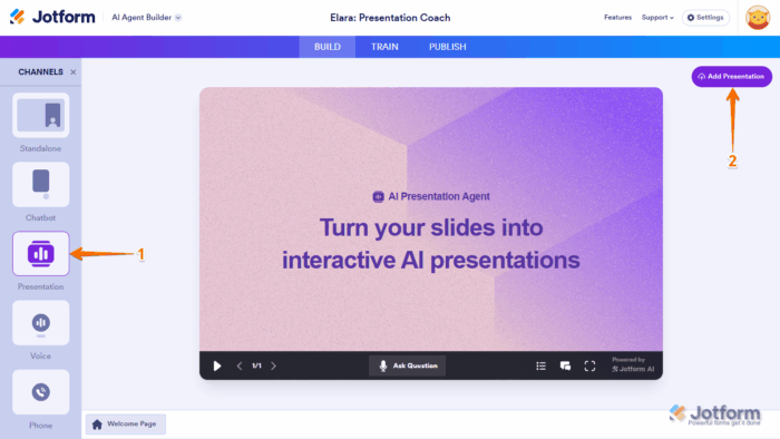 What is Jotform’s Presentation Agent?