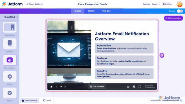 What is Jotform’s Presentation Agent?