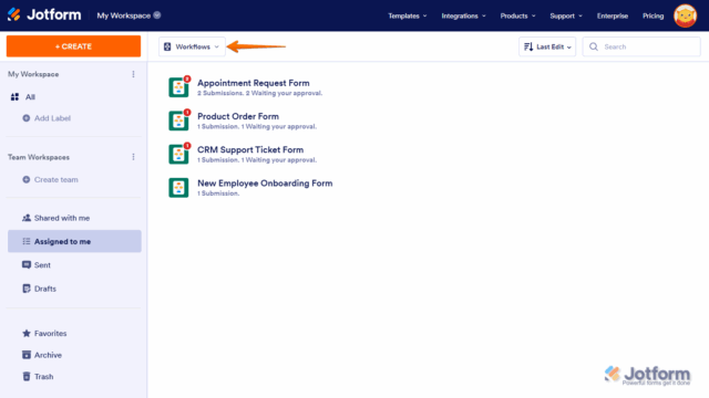 How to View Forms and Workflows Assigned to You