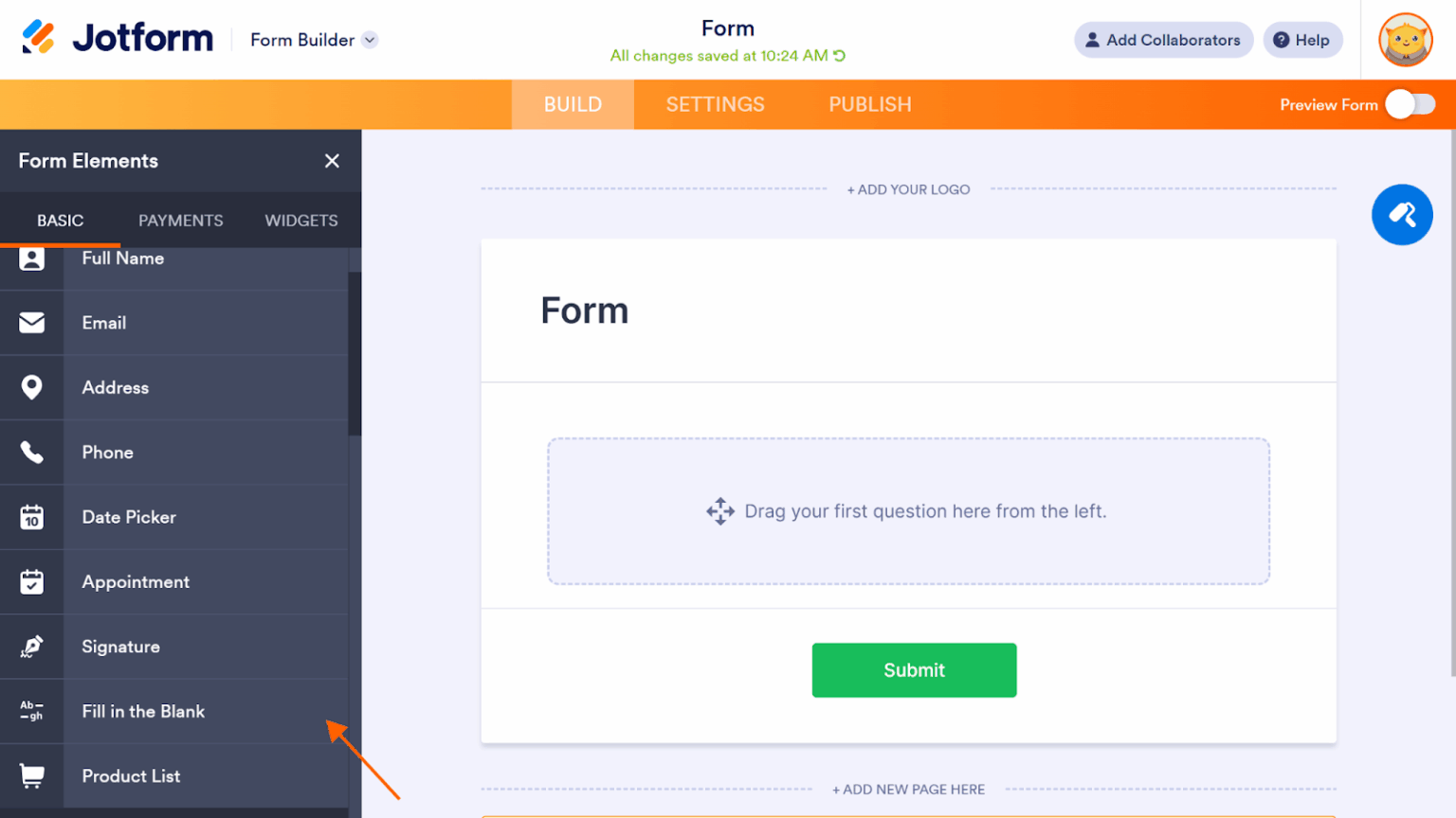 How to add fill-in-the-blank questions to Google Forms | The Jotform Blog