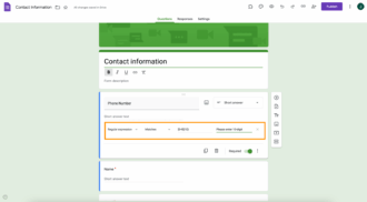 How to validate phone numbers in Google Forms | The Jotform Blog