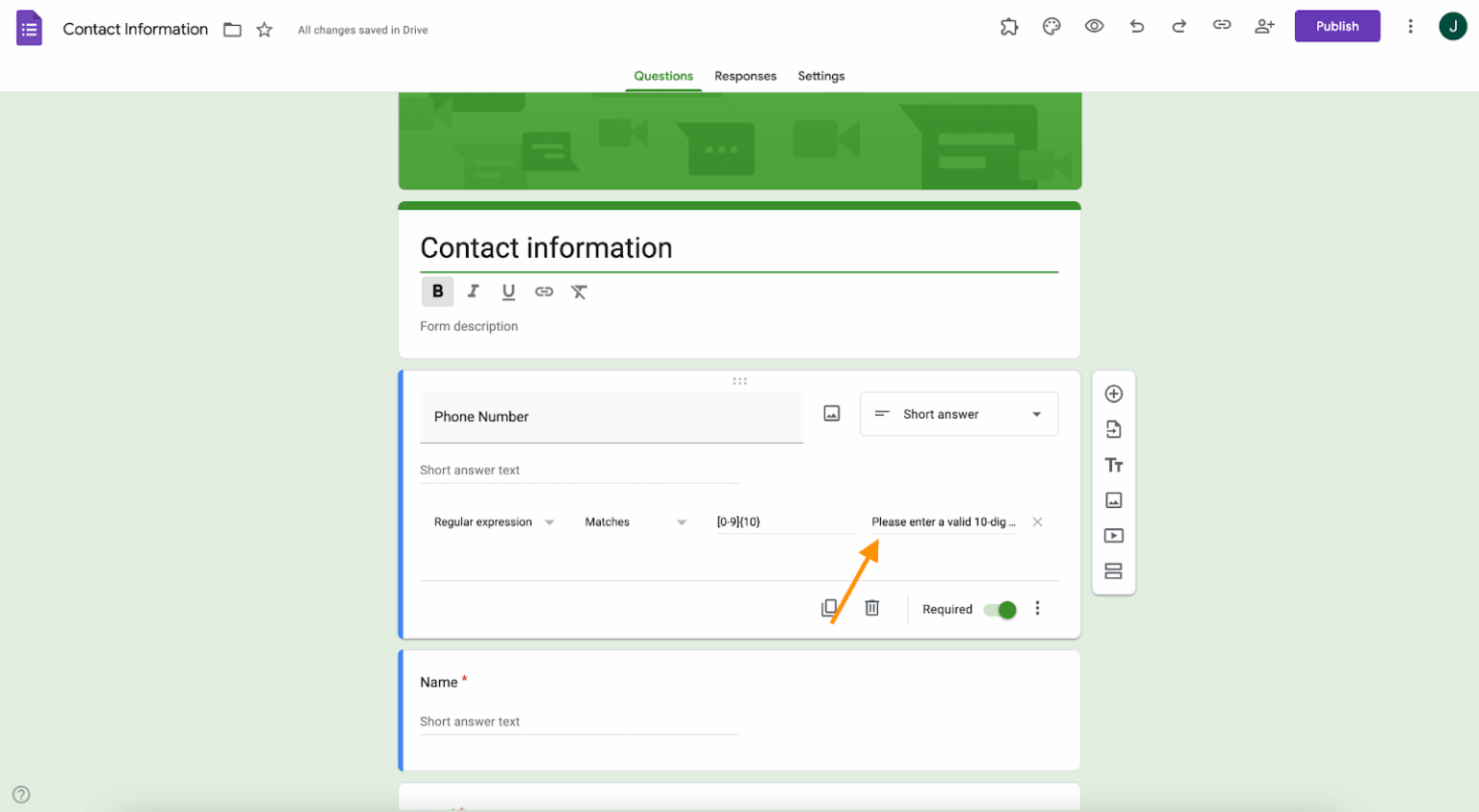How to validate phone numbers in Google Forms | The Jotform Blog