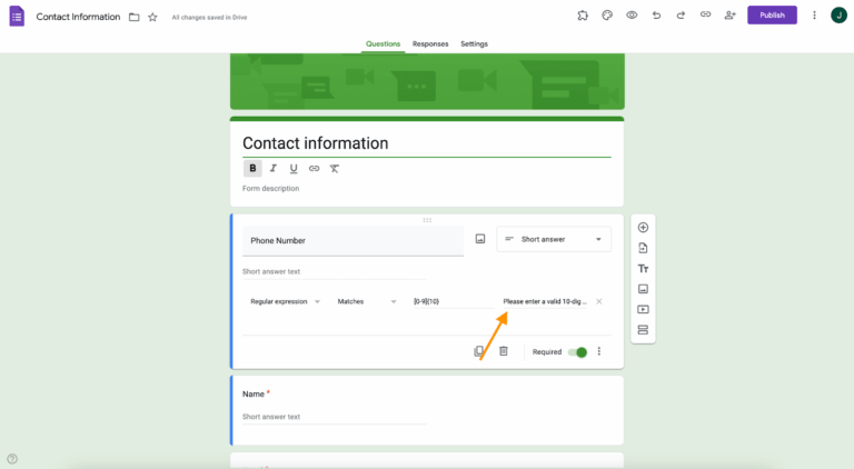 How to validate phone numbers in Google Forms | The Jotform Blog