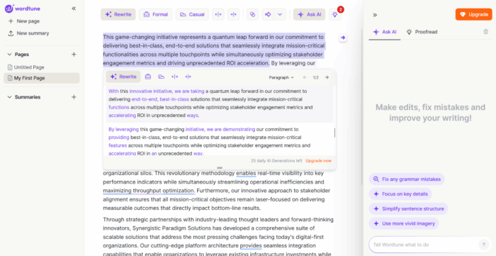 5 best AI paraphrasing tools to rewrite and improve content | The ...