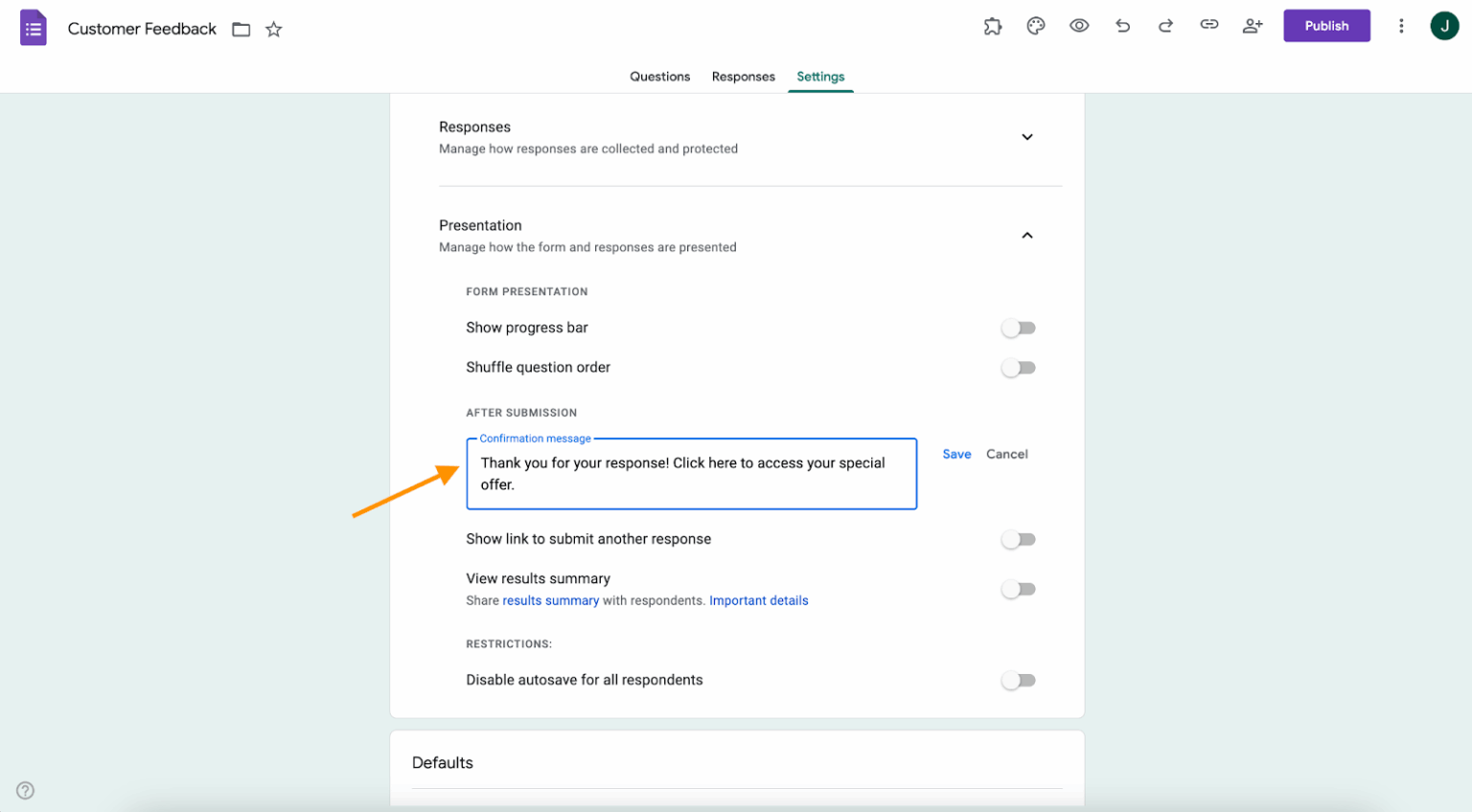 How to redirect users after submitting Google Forms | The Jotform Blog