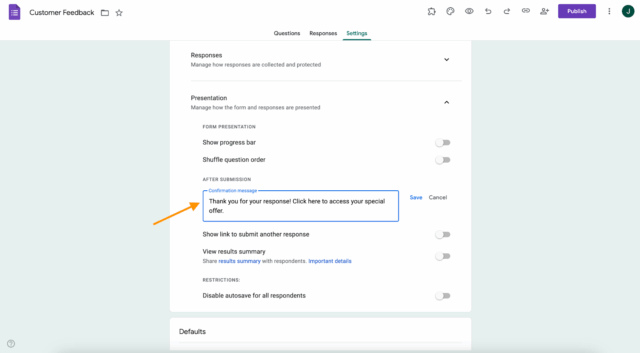 How to redirect users after submitting Google Forms | The Jotform Blog