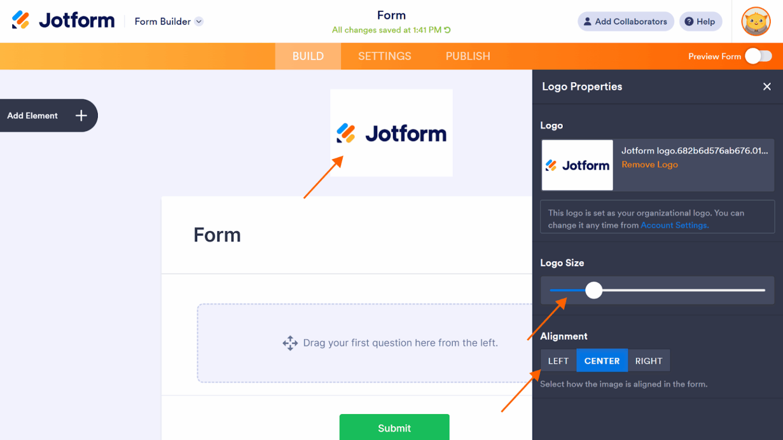 How to add a logo to a Google Form | The Jotform Blog