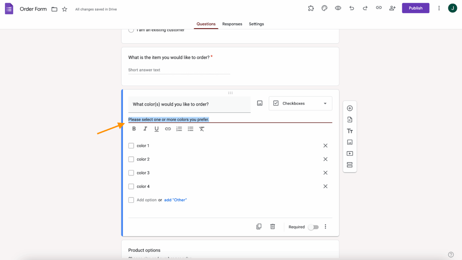 How to add a description to a question in Google Forms | The Jotform Blog