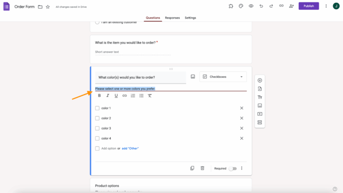 How to add a description to a question in Google Forms | The Jotform Blog