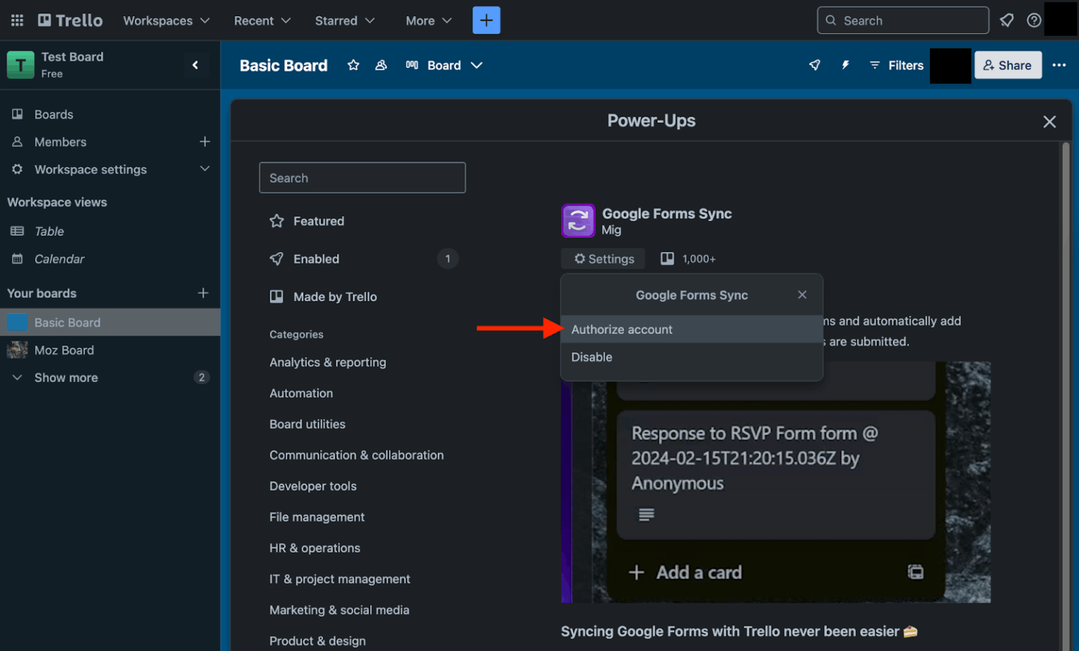 How to integrate Google Forms with Trello | The Jotform Blog