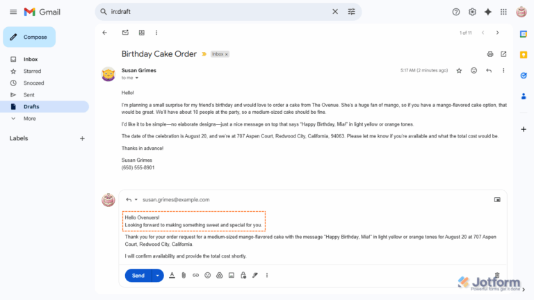 How to Add a Custom Greeting Message to Gmail Agent Drafts