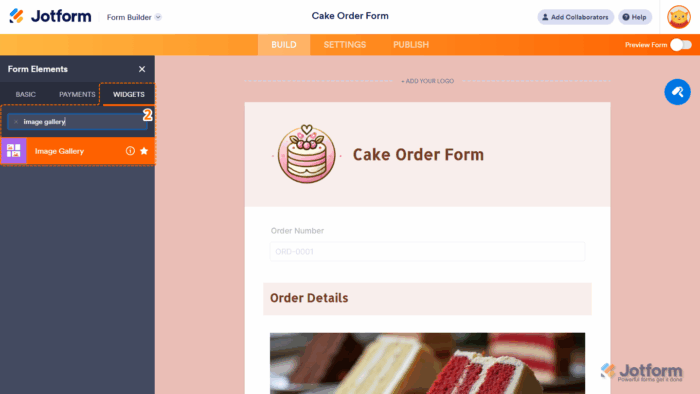 How to Add and Set Up the Image Gallery Widget