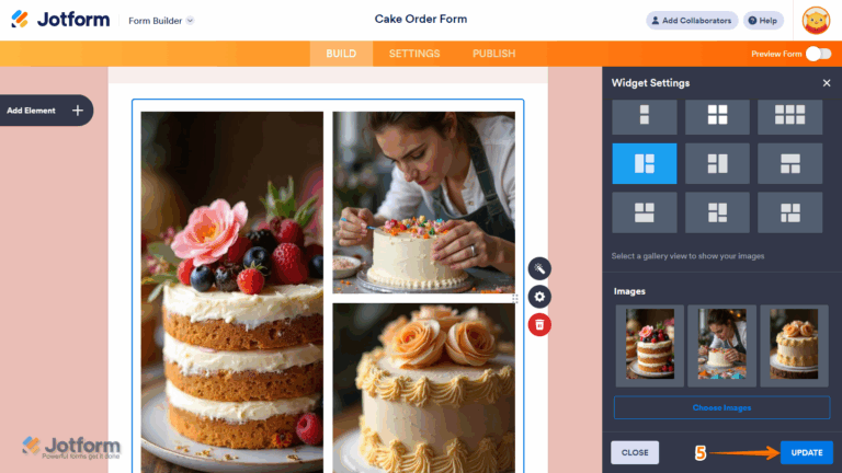 How to Add and Set Up the Image Gallery Widget