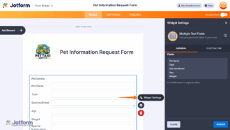 How to Add and Set Up the Multiple Text Fields Widget