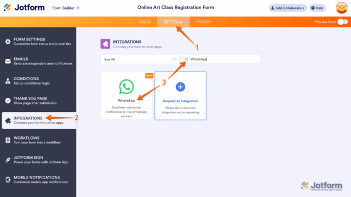 How to Integrate Your Form with WhatsApp