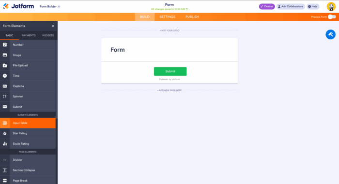 How to create a fillable table in Microsoft Forms | The Jotform Blog