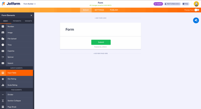 How to create a fillable table in Microsoft Forms | The Jotform Blog