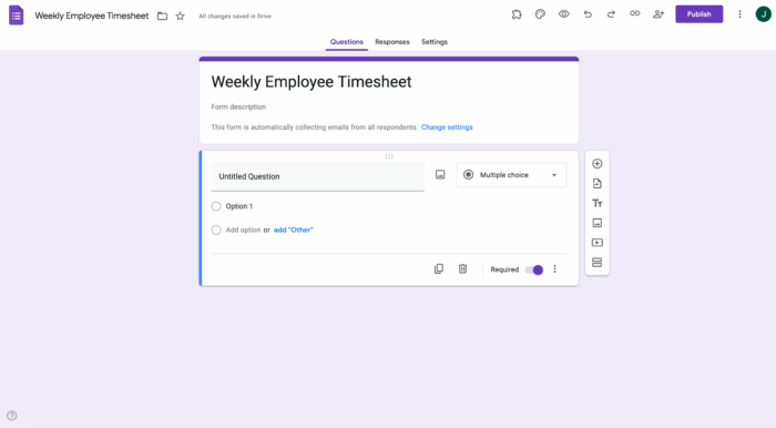 How to make a timesheet in Google Forms | The Jotform Blog