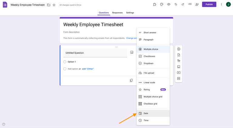 How to make a timesheet in Google Forms | The Jotform Blog