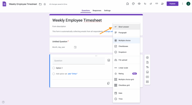 How to make a timesheet in Google Forms | The Jotform Blog