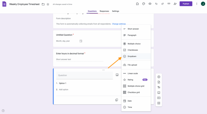 How to make a timesheet in Google Forms | The Jotform Blog