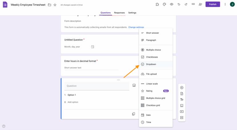 How to make a timesheet in Google Forms | The Jotform Blog