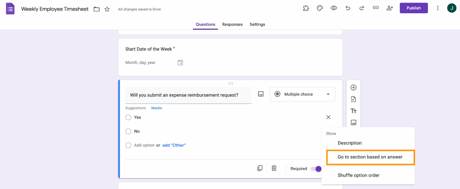 How to make a timesheet in Google Forms | The Jotform Blog