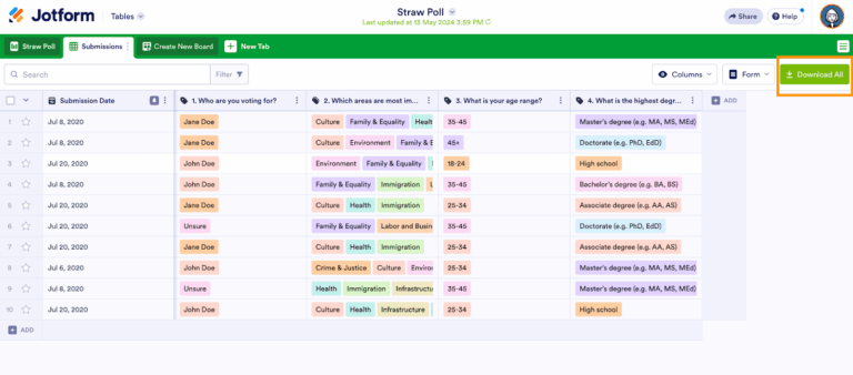 How to export Google Forms responses to Excel: A step-by-step guide | The Jotform Blog