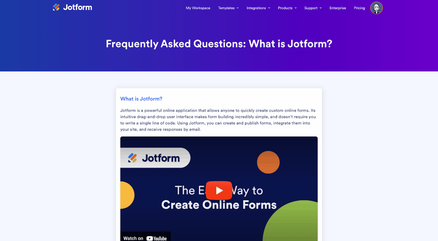 FAQ templates: How to create an engaging FAQ page | The Jotform Blog