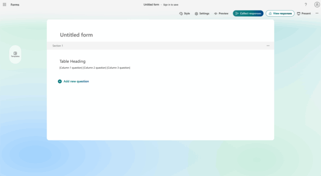 How to create a fillable table in Microsoft Forms | The Jotform Blog