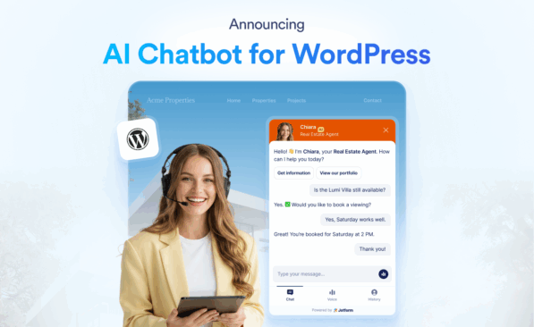 Announcing Jotform AI Chatbot for WordPress | The Jotform Newsletters