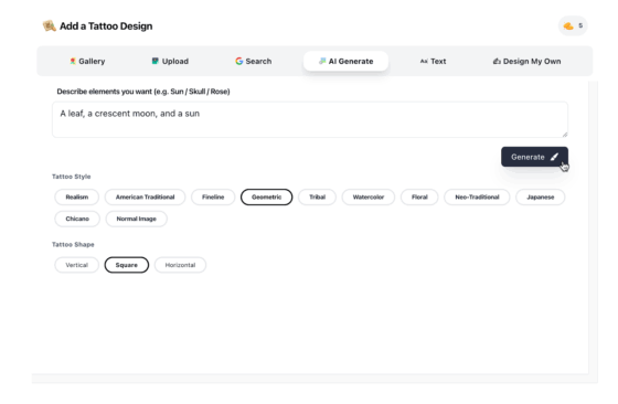 I tested the 6 best AI tattoo generators in 2026 | The Jotform Blog