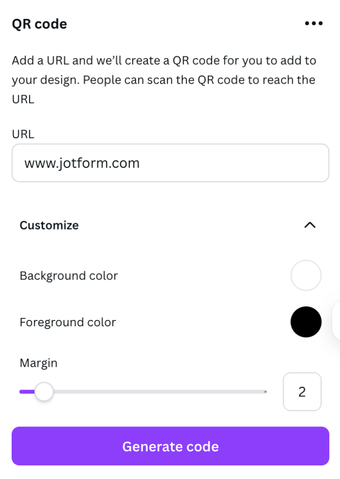 How to create a QR code in Canva fast | The Jotform Blog