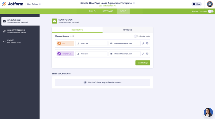 How to send a document to multiple signers with Docusign | The Jotform Blog