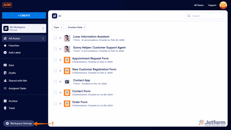 How to Customize Your Workspace Appearance in Jotform Enterprise