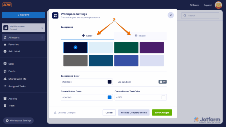 How to Customize Your Workspace Appearance in Jotform Enterprise