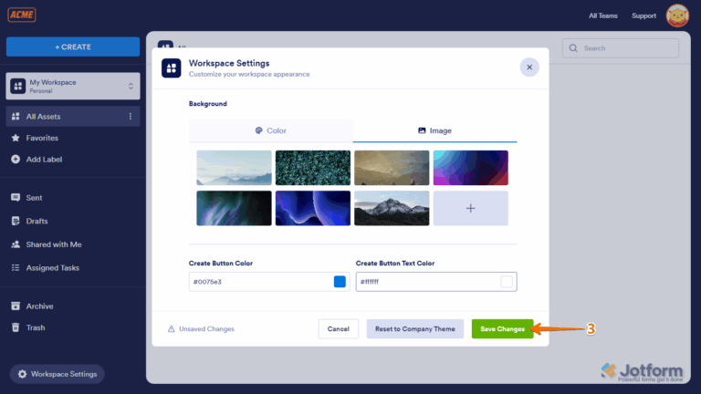 How to Customize Your Workspace Appearance in Jotform Enterprise