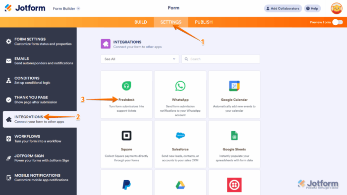How to Integrate Your Form With Freshdesk