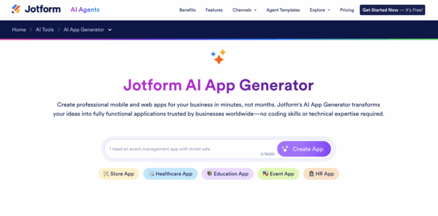 The 6 best AI app builders to create apps without coding | The Jotform Blog