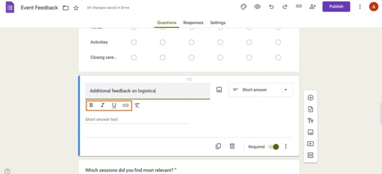 How to add bullet points in Google Forms | The Jotform Blog