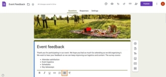 How to add bullet points in Google Forms | Jotform Blog