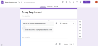 How to add audio to Google Forms | The Jotform Blog