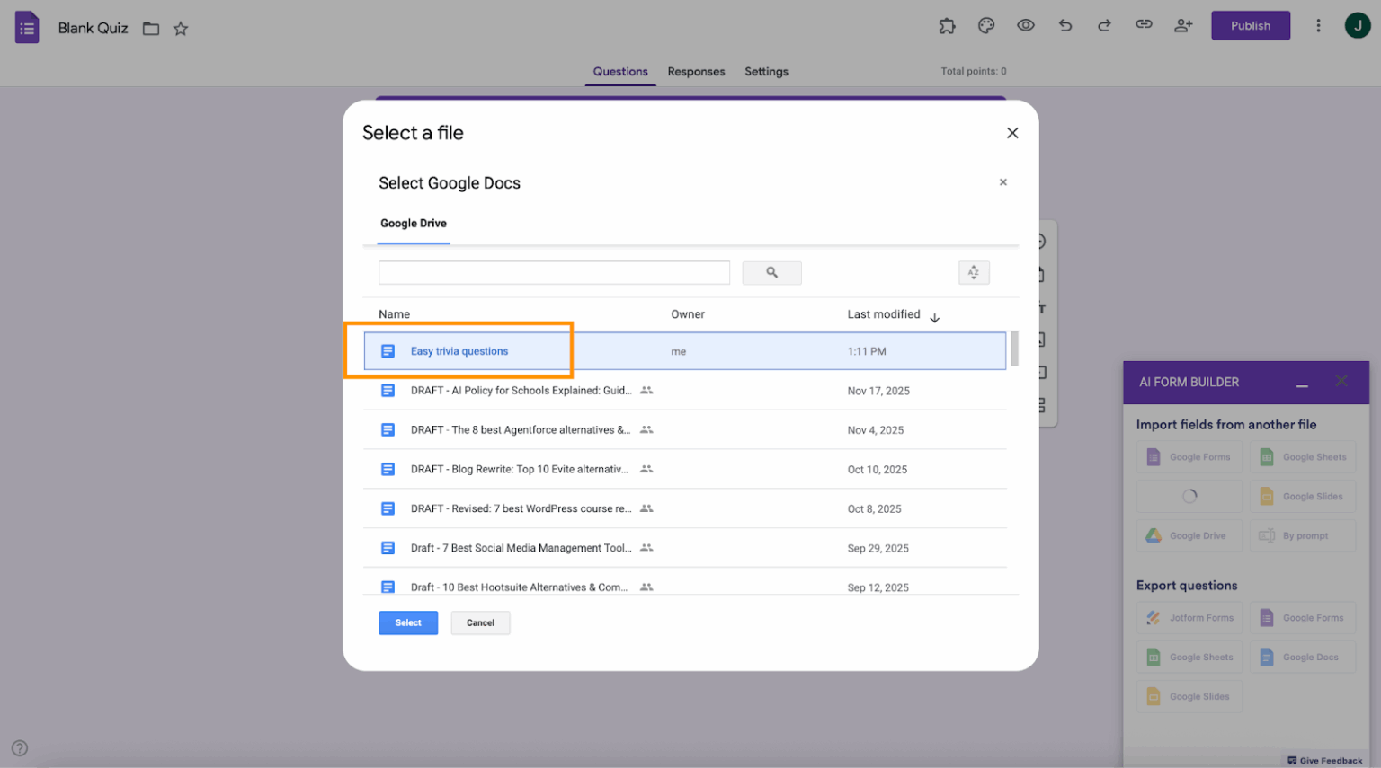 How to import questions into Google Forms: A step-by-step guide ...