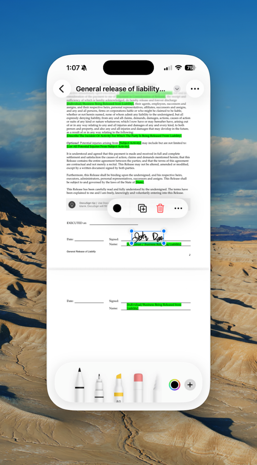How to create and add a signature on iPhone in 2026 | The Jotform Blog