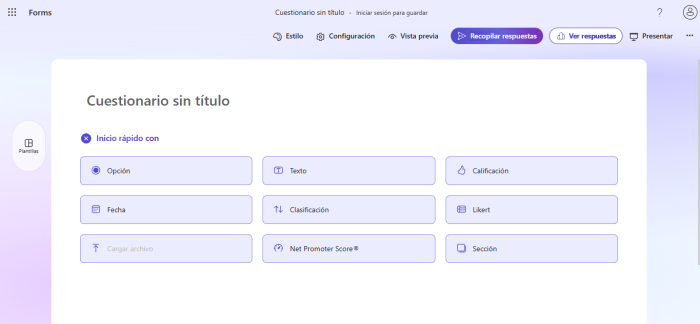 Cómo crear una tabla rellenable en Microsoft Forms | The Jotform Blog