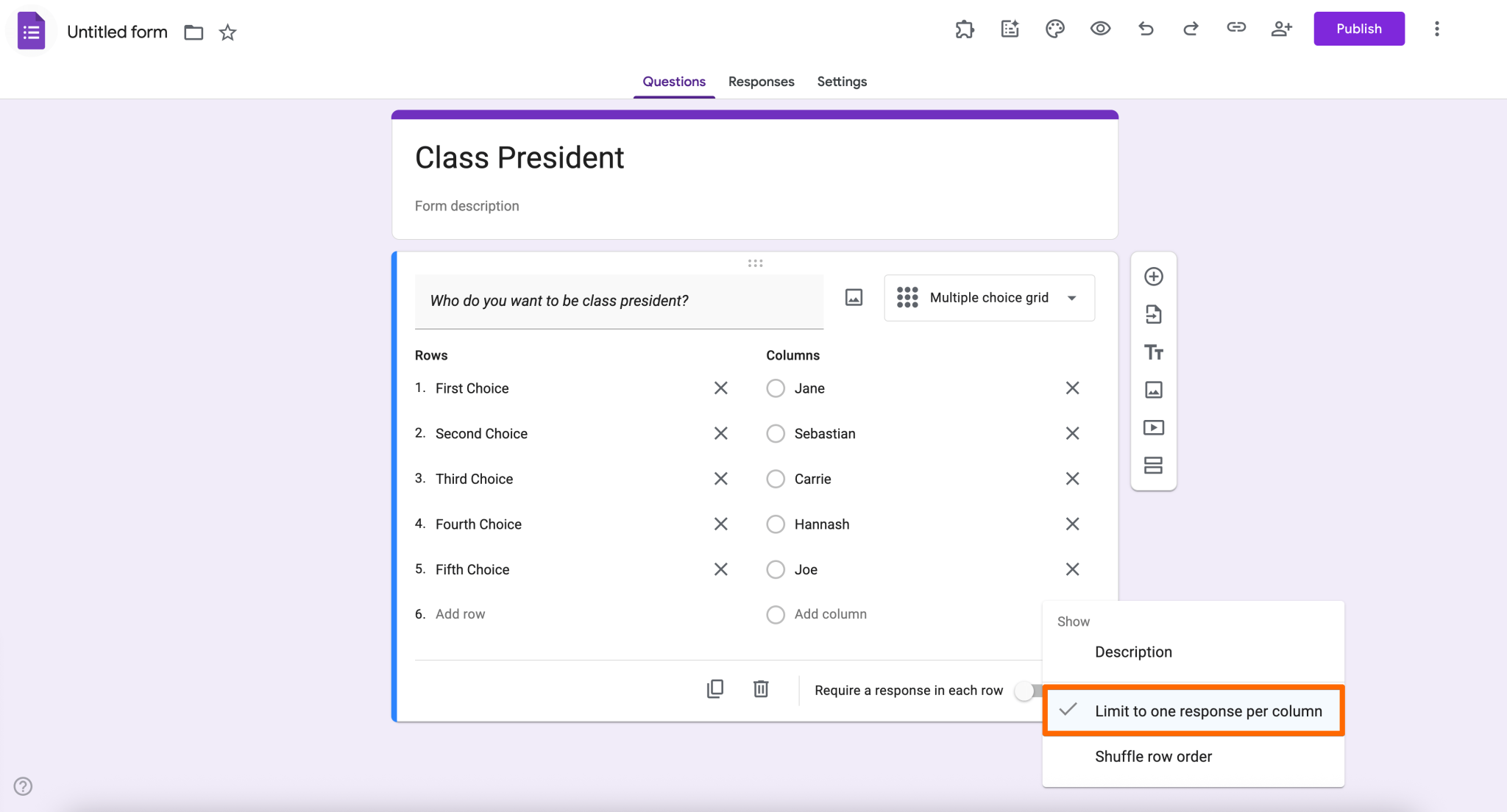 How to set up ranked choice voting in Google Forms (easy guide) | The Jotform Blog