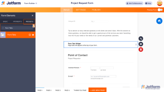 How to Add and Set Up the Form Tabs Widget on Your Form