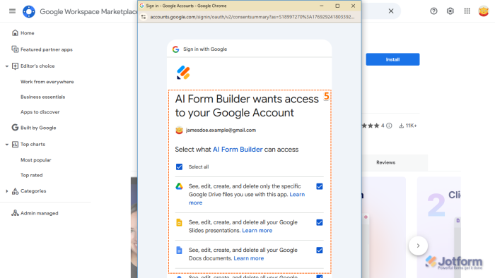 How to Create Forms with AI in Google Workspace Using AI Form Builder